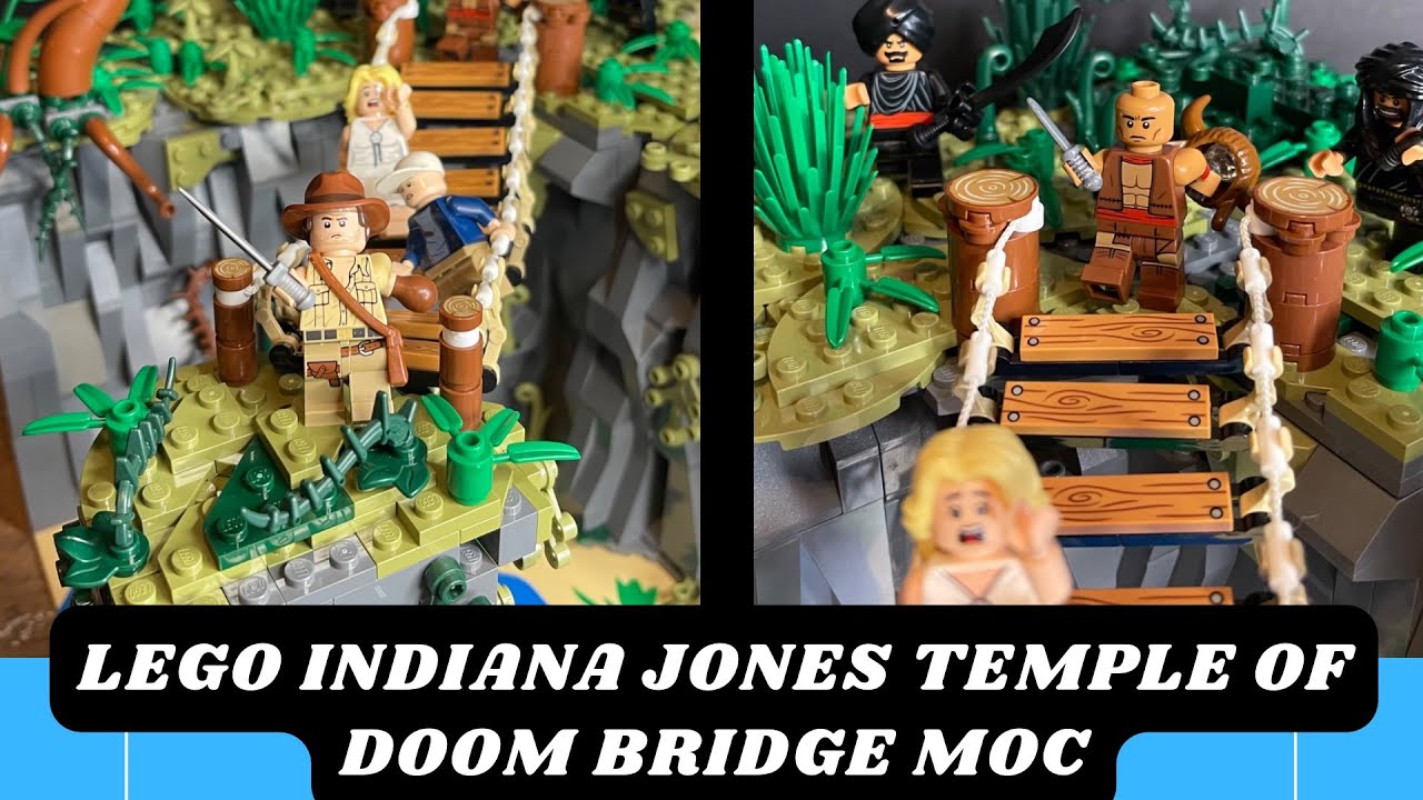 LEGO Indiana Jones Temple of Doom Bridge MOC - YouTube