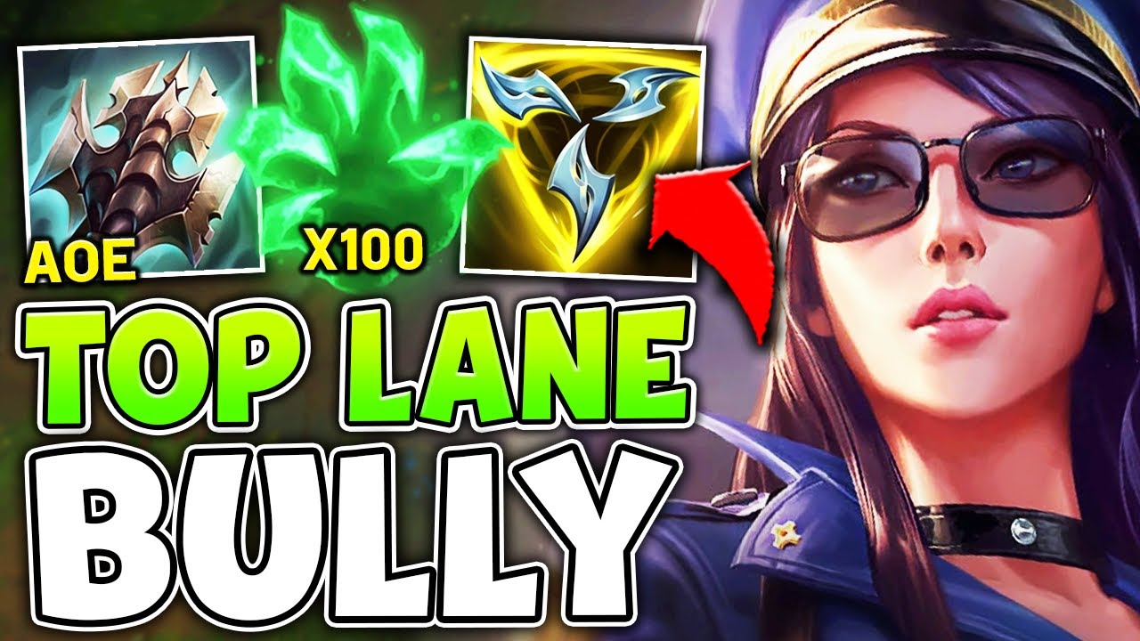 THIS TANK CAITLYN TOP BUILD WILL 100% TILT THE ENEMY! (LEGIT LANE BULLY ...