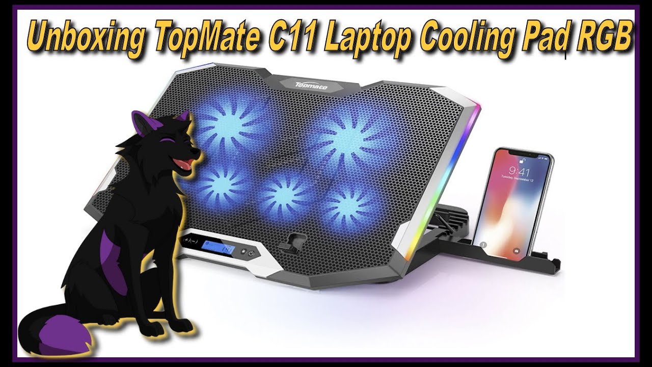 Unboxing TopMate C11 Laptop Cooling Pad RGB - YouTube