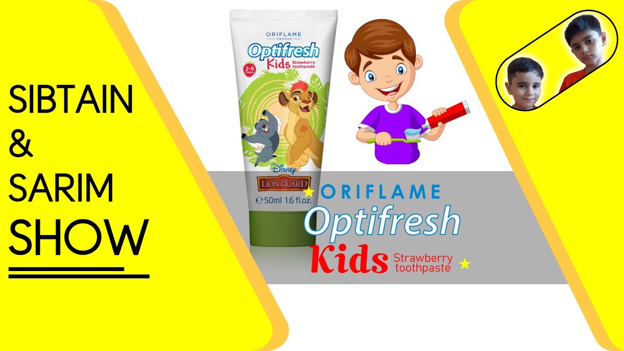 Sarim - Oriflame Optifresh Kids Strawberry Toothpaste - YouTube
