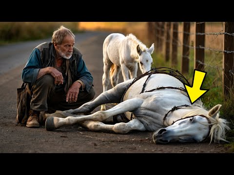 ZENGİN ADAM TEL ÖRGÜYE TAKILAN ATINI TERK EDİYOR, ama DİLENCİ bir şey yapıyor…