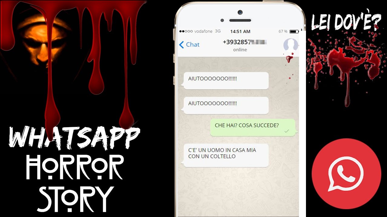 CHAT TERRIFICANTE VERAMENTE INQUIETANTE - Whatsapp Horror Story - YouTube