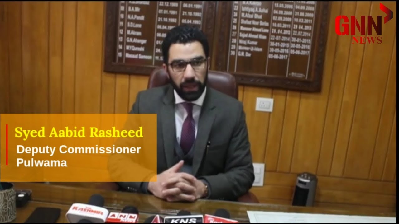Dr. Syed Abid Rashid Shah assumes charge as DDC Pulwama - YouTube