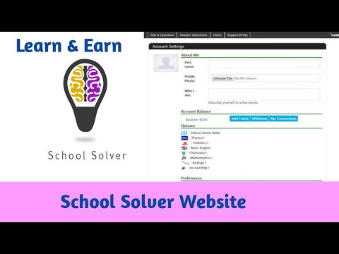 School Solver Website || Online Earning Website || Online Learning Website - YouTube