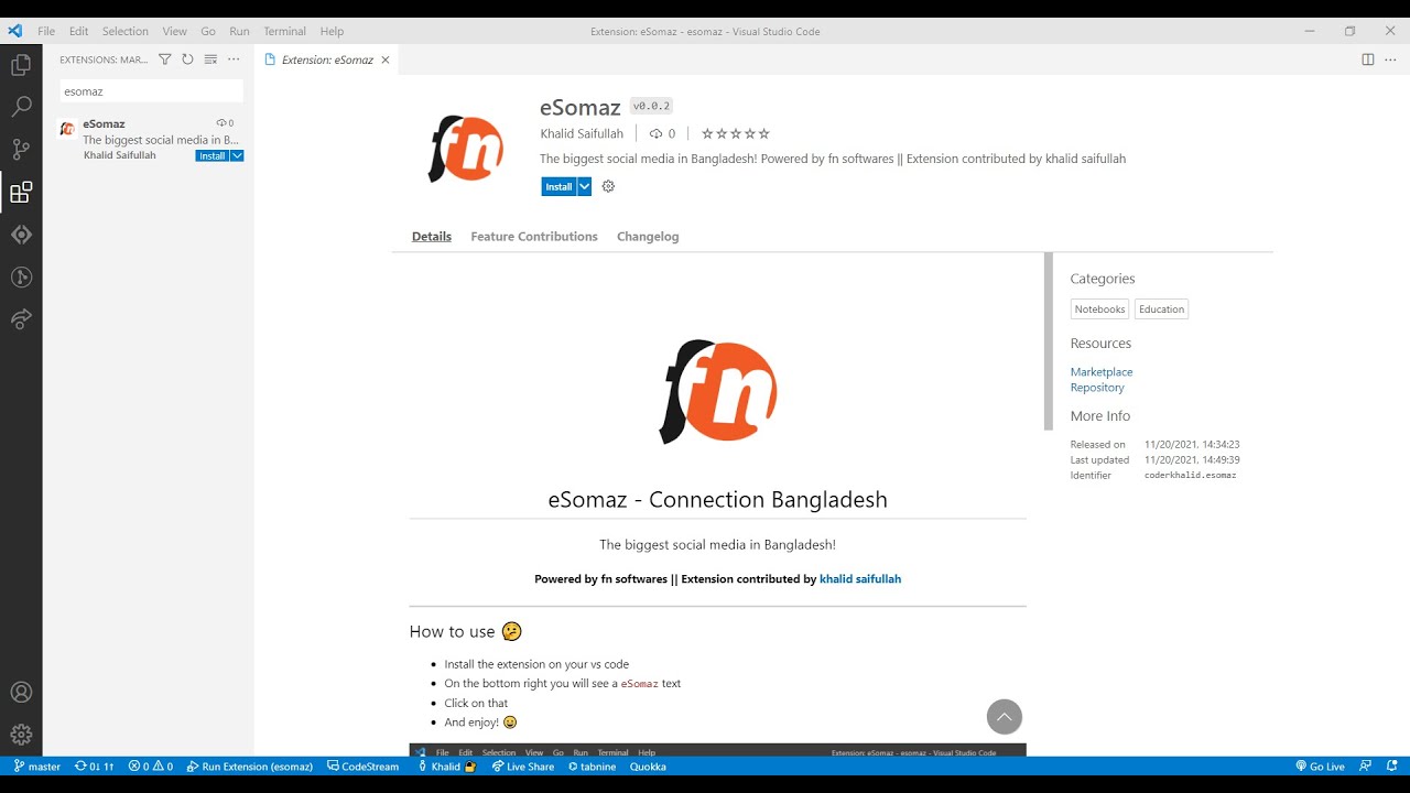 eSomaz vs code extension 😲😲 - YouTube
