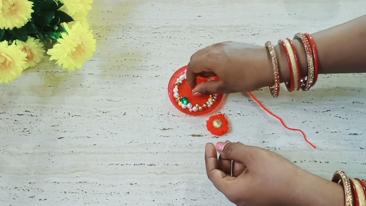 Unique And Easy Rakhi Making At Home || Handmade Rakhi || Rakhi Making ...