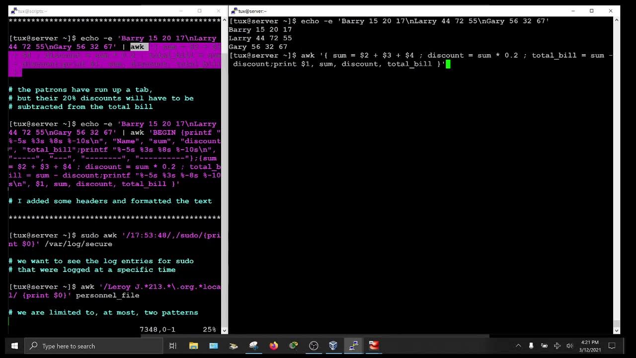 1_19_6 Practical Exercises for gawk - YouTube