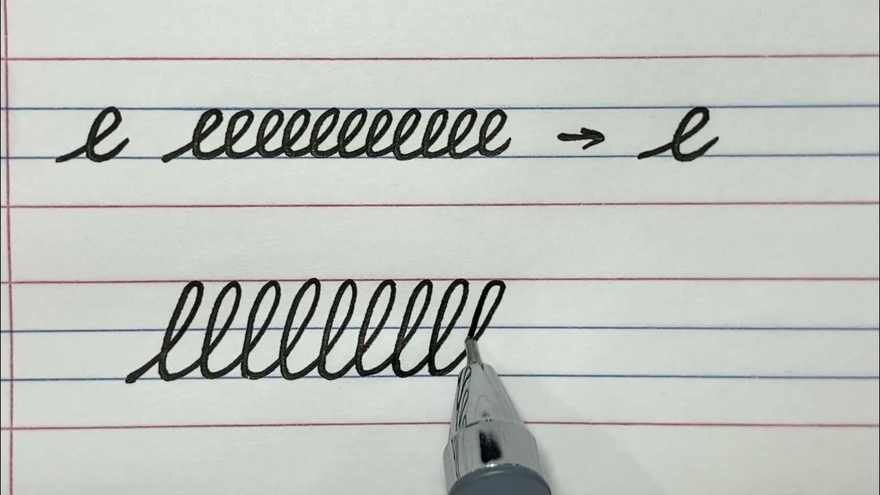 English Cursive Writing Practice With Basic Strokes | Cursive Small abc ...