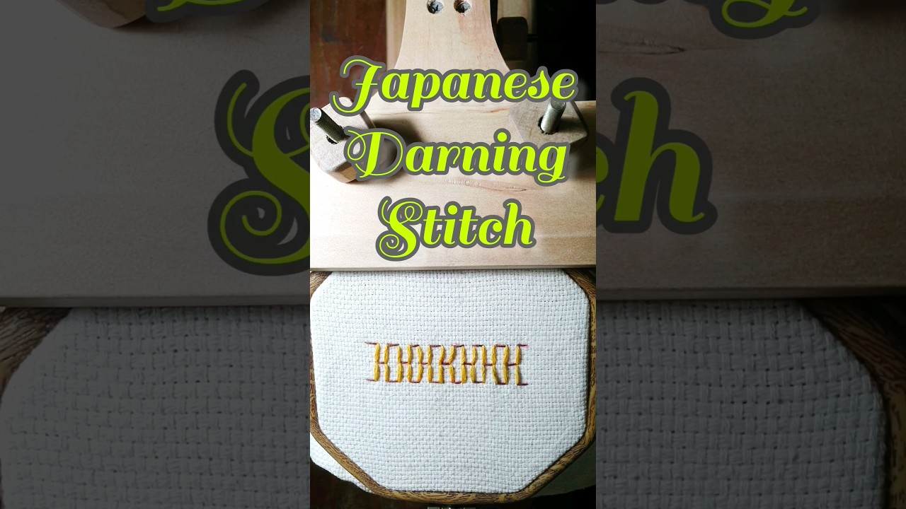 Japanese Darning Stitch #embroideryideas - YouTube