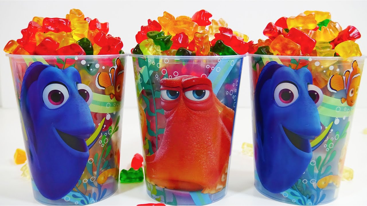 Gummy Bear Finding Dory Cup Surprise Toys Disney Finding Dory SpongeBob ...