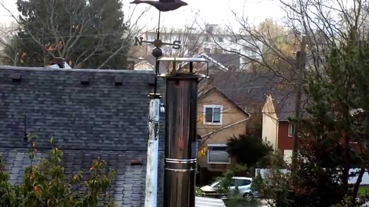 EPA Stove Efficiency Burn Regency F2400 Chimney Top Smoke - YouTube