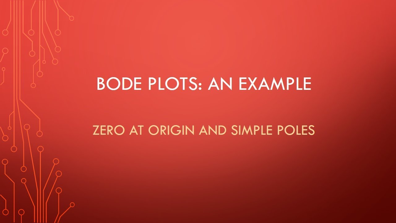 2.1.3 Bode Plots Example: Zero at origin and simple poles - YouTube