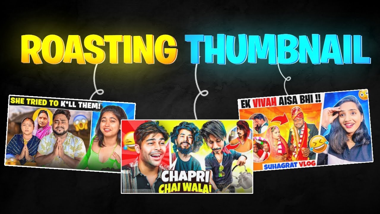 Roasting Thumbnail Mobile Me Kese Banaye? 🔥 ||Roasting Thumbnail Full ...