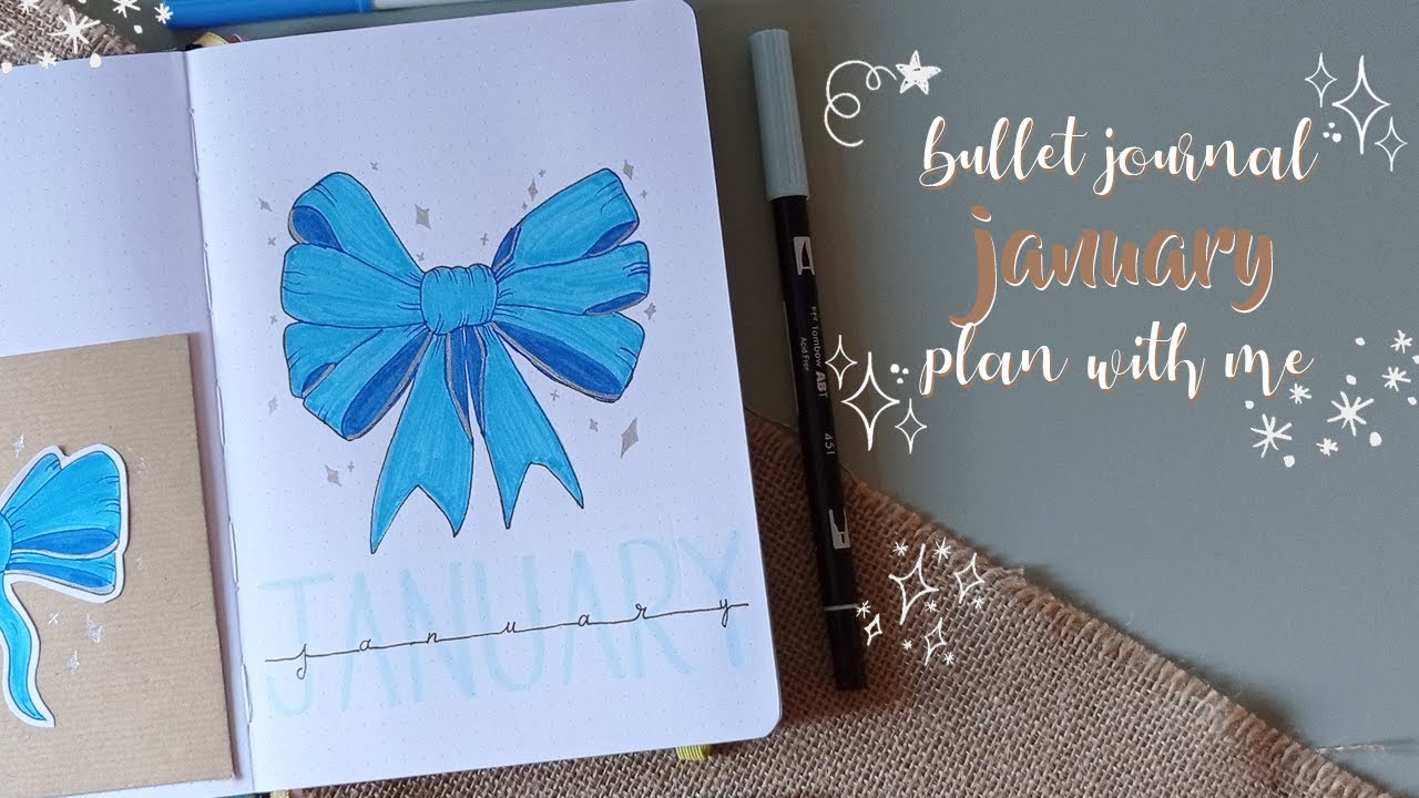 Bullet journal: January - plan with me - YouTube