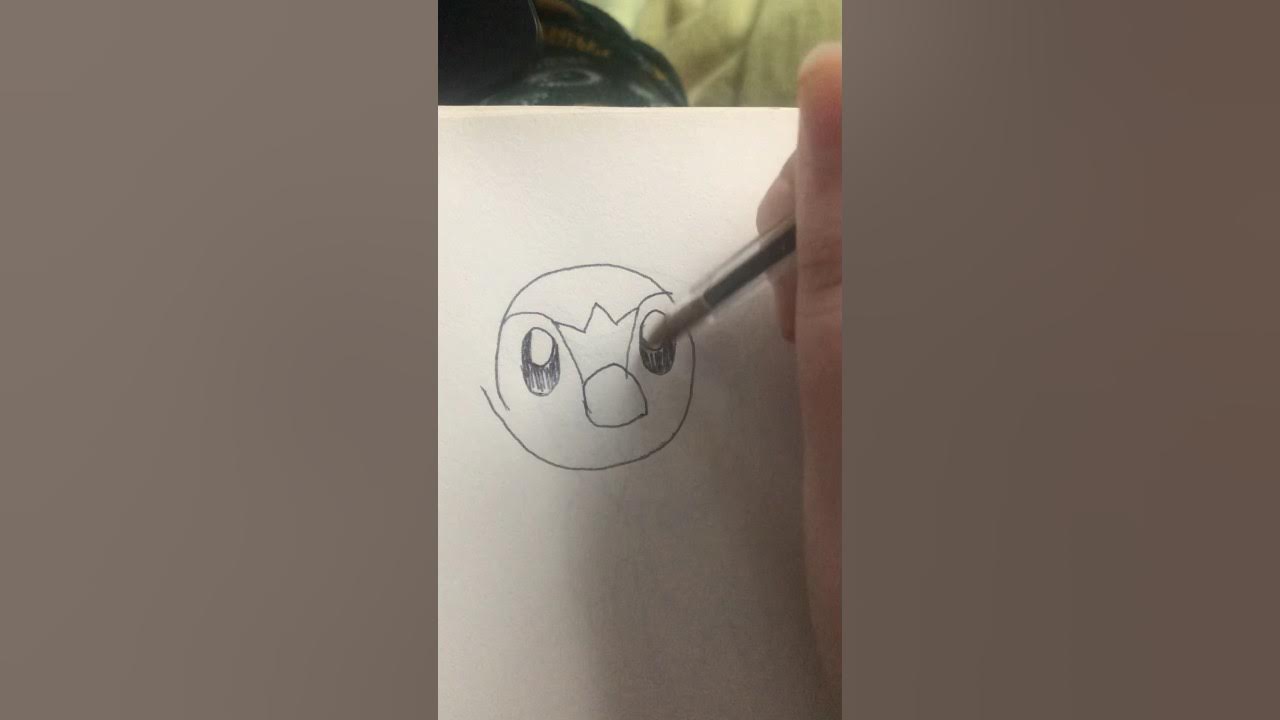 How to draw Piplup in 1 min! (Pokémon) - YouTube