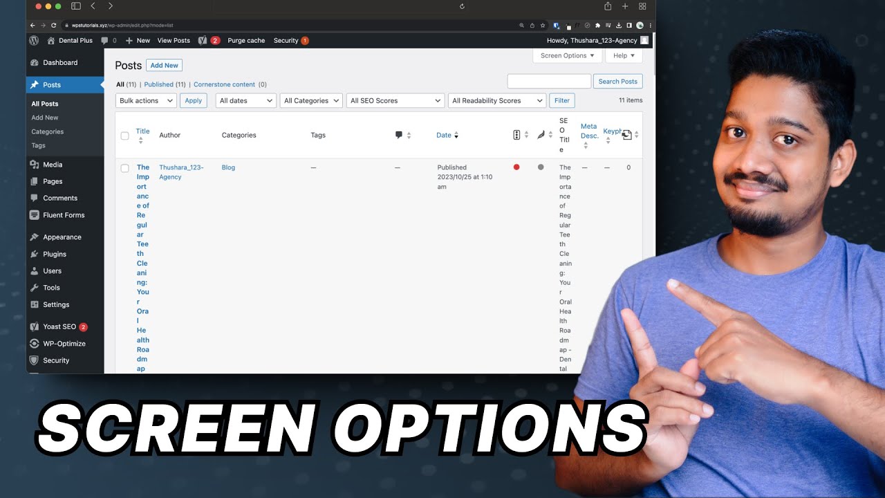 WordPress Screen Options - Sinhala - YouTube