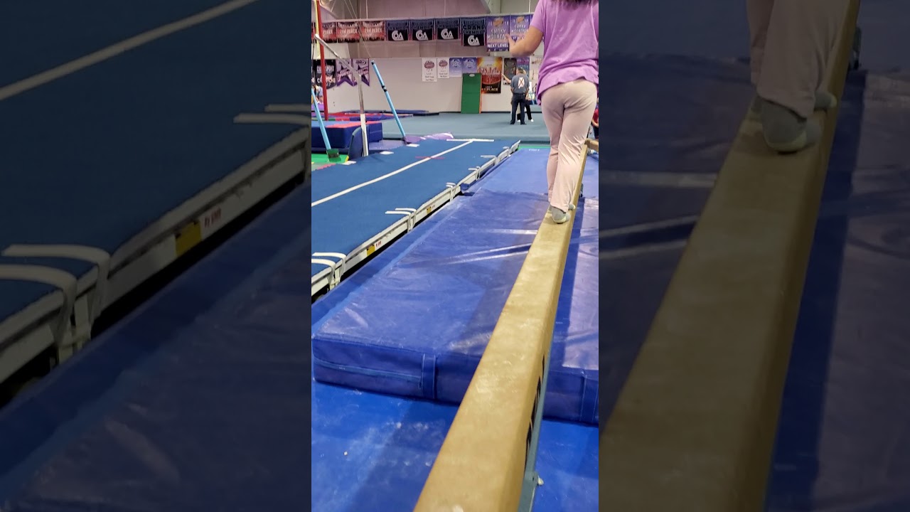 Balance beam moves - YouTube