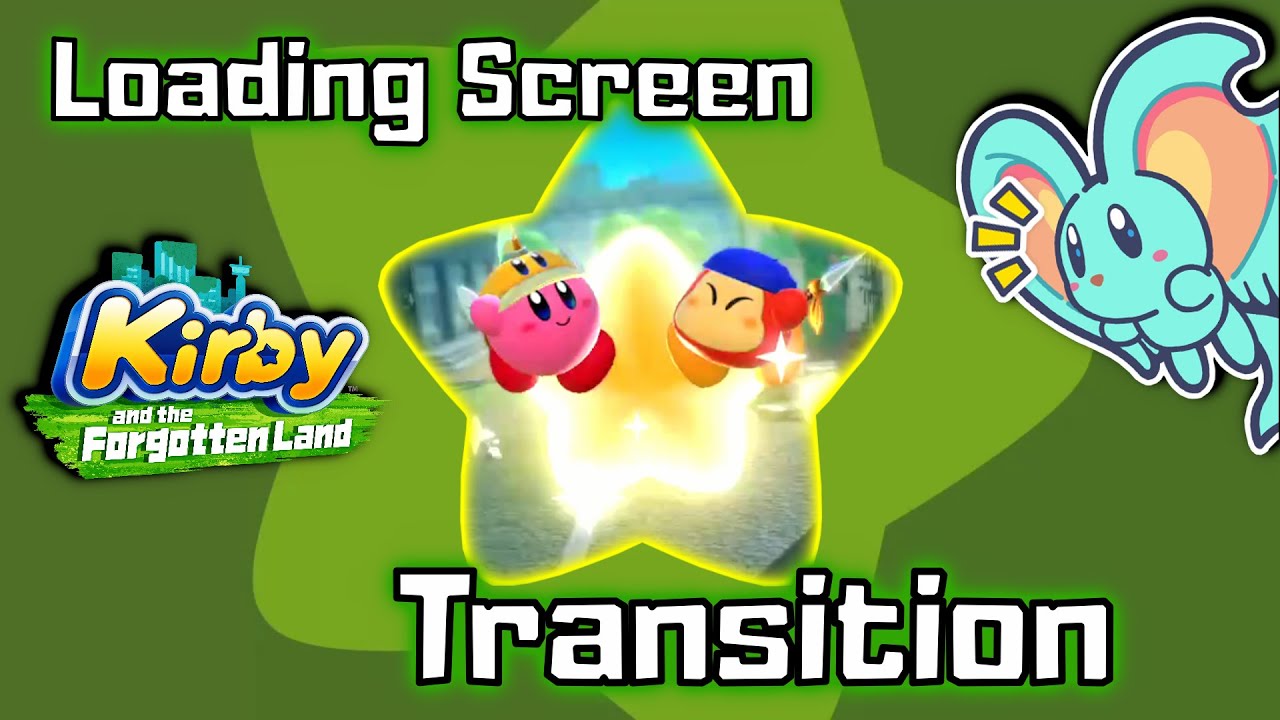 Kirby and the Forgotten Land Loading Screen Transition - Green Screen ...