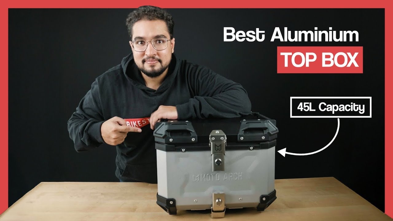 Best Aluminium Top Box for Touring | MotoArch TopBox - YouTube