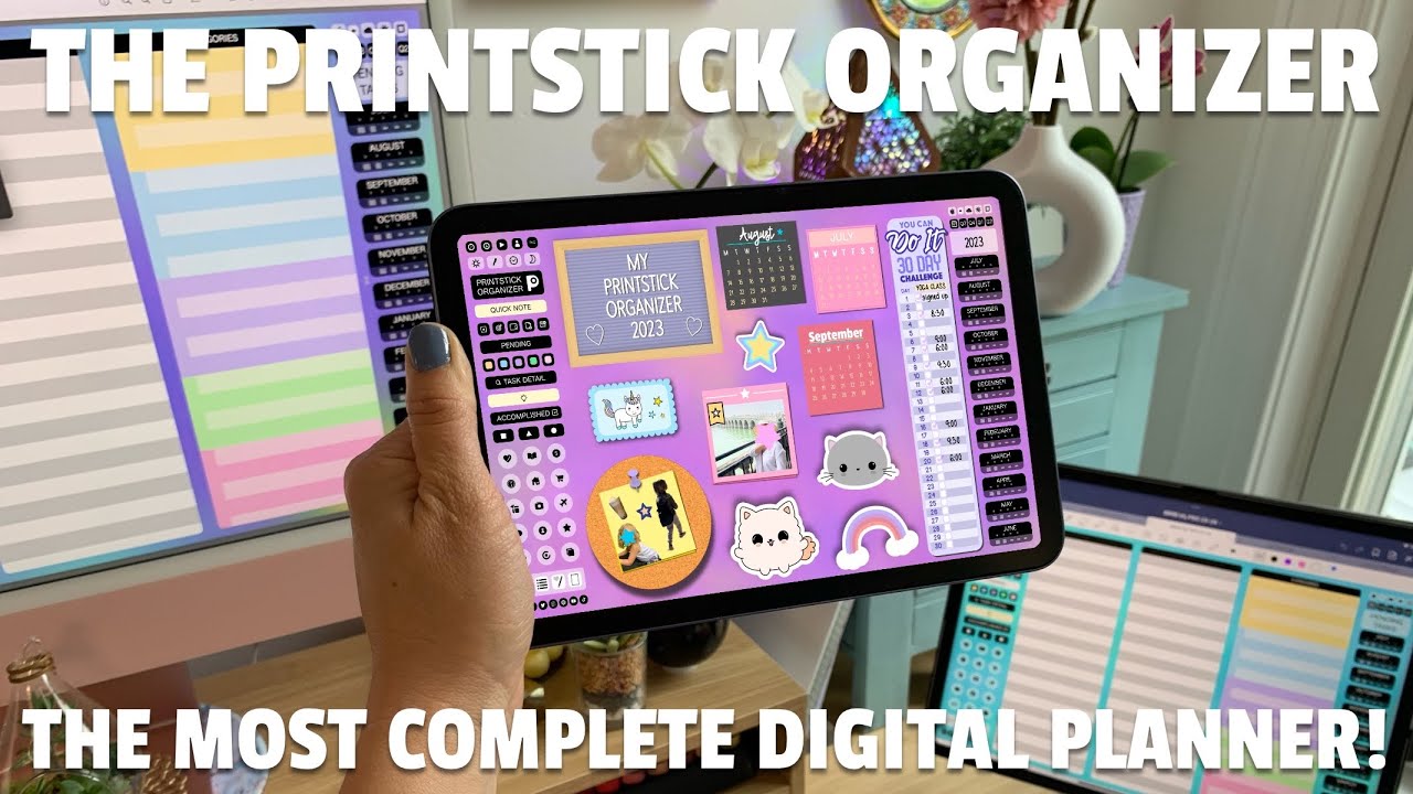 A tour of my DIGITAL PLANNER the PrintStick Organizer (PSO) - YouTube
