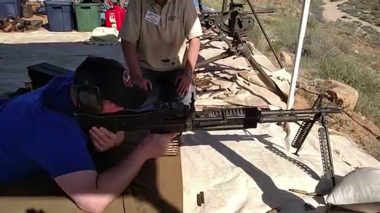 Shooting Rambo's Gun (M-60) - YouTube