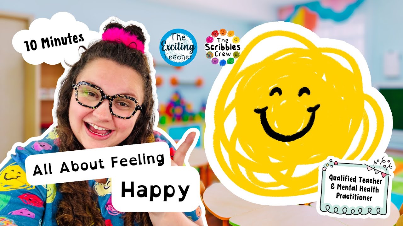 All About Feeling Happy | Scribbles Crew Feelings Song for Kids ...