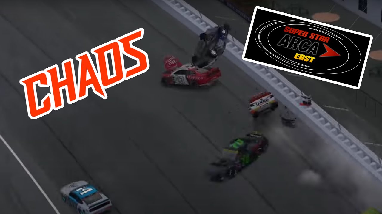 Wild ARCA Race at Michigan Speedway - Ruben Rodas 90 - SuperStar ARCA ...