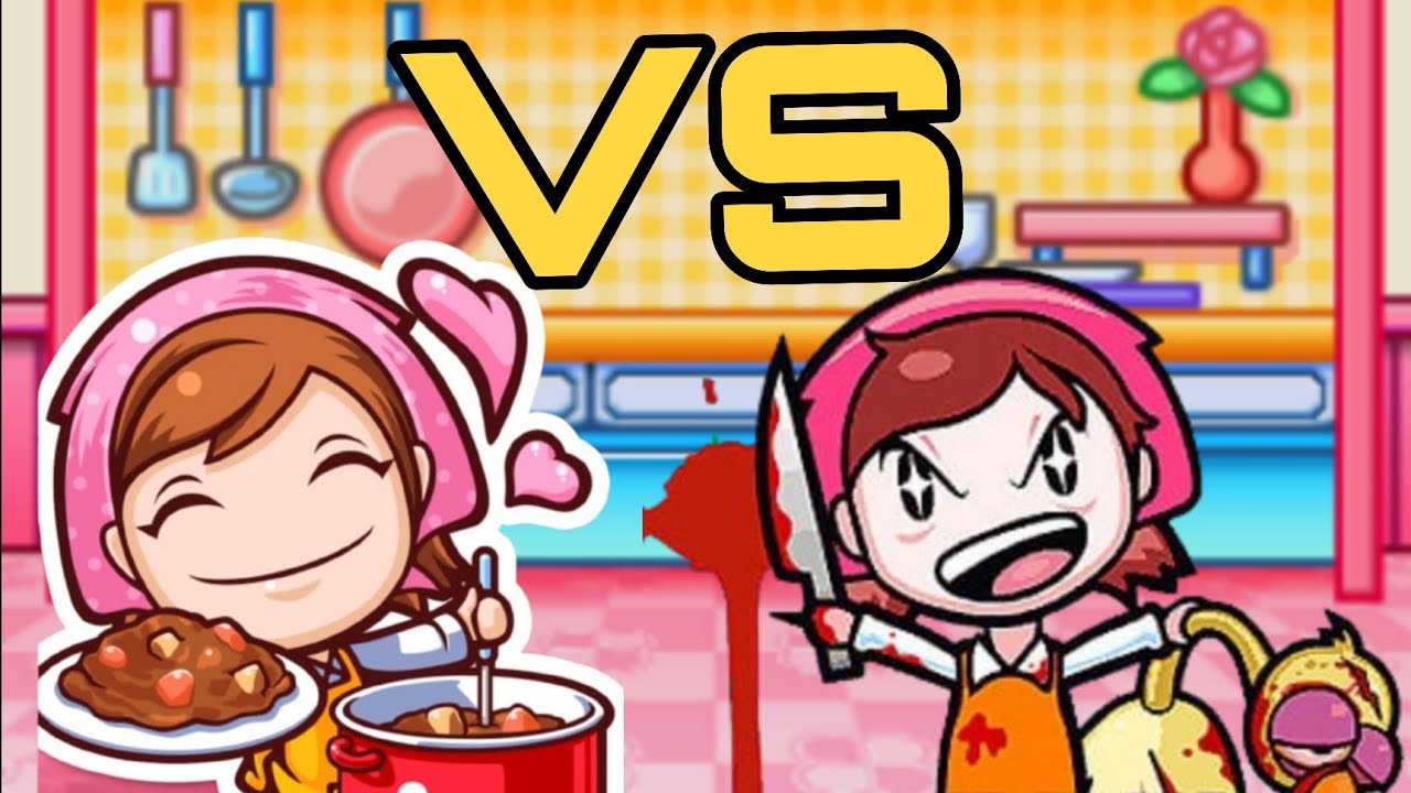 playing evil vs normal cooking mama - YouTube