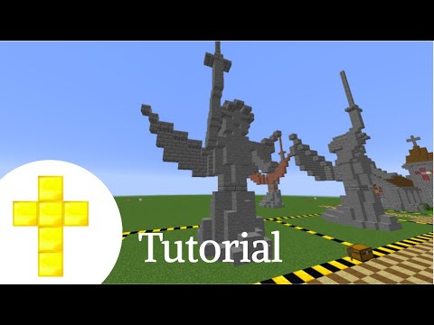 Minecraft Angel statue Tutorial - YouTube