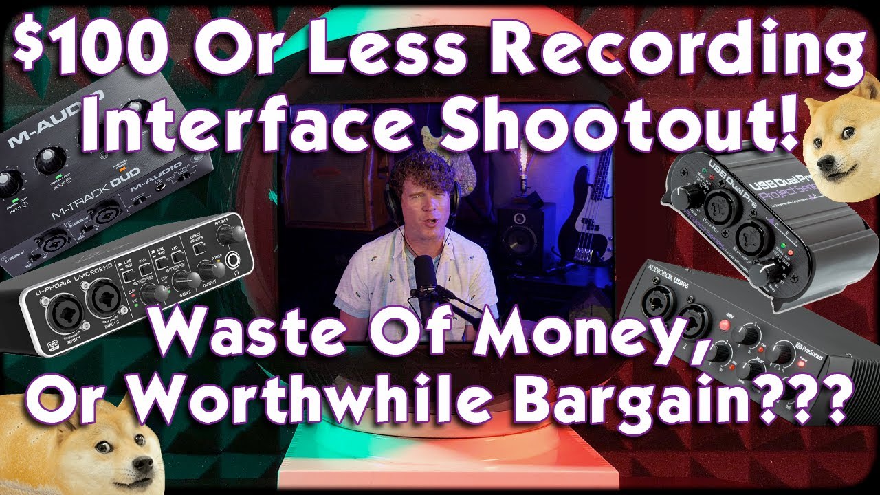 $100 Budget What's The Best (AND WORST) Cheap Digital Audio Recording ...