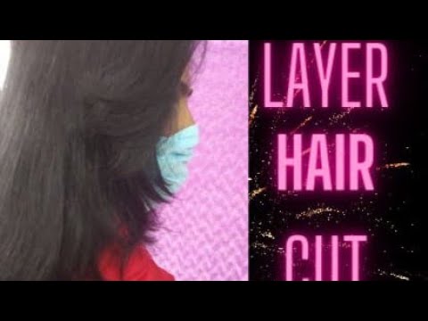 2 step layer cut || Long layers Haircut - YouTube