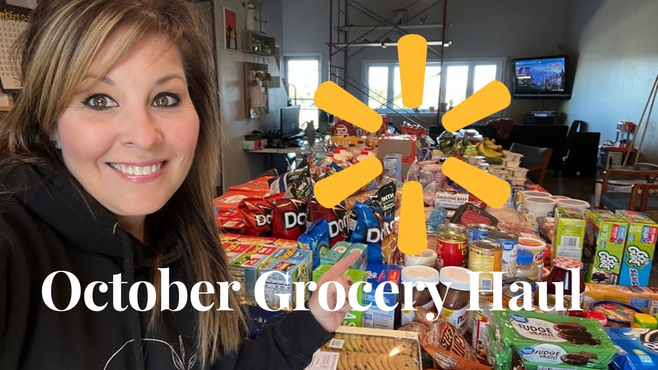 October HUGE Large Family Grocery Haul | Big Walmart Pickup Order $1000 ...