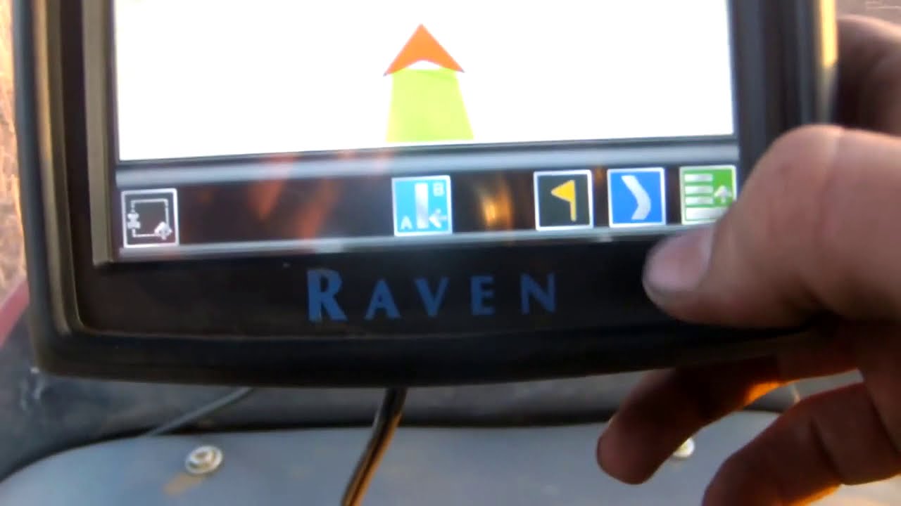 Raven Cruizer II Агронавигатор система паралельного вождения - YouTube