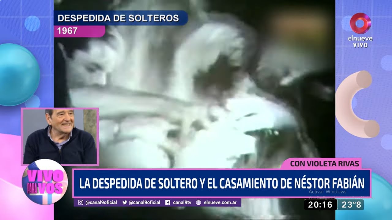 Néstor Fabián se emocionó al recordar su casamiento con Violeta Rivas ...