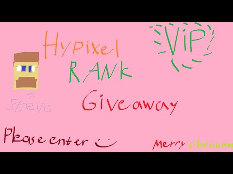 Hypixel VIP rank giveaway - YouTube
