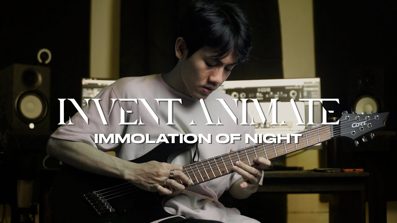 Invent Animate - Immolation Of Night (guitar / instrumental cover with ...