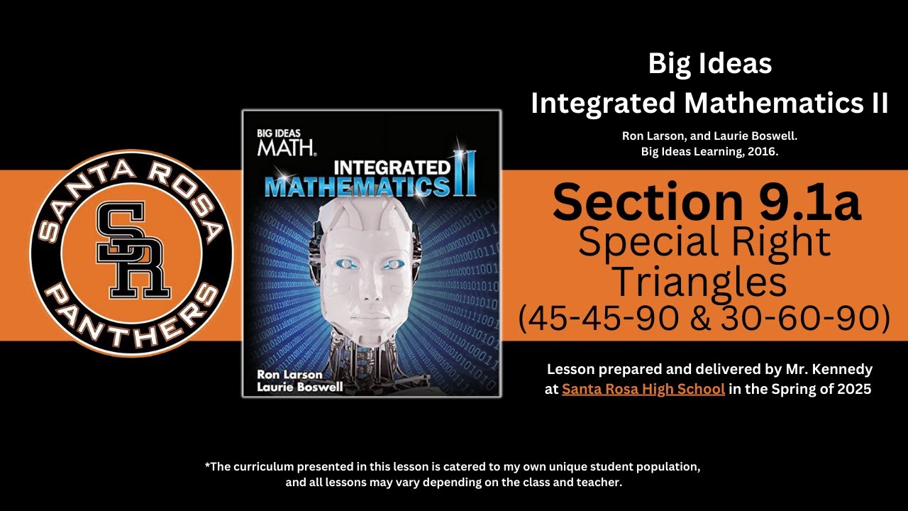 9.2a: Special Right Triangles - YouTube