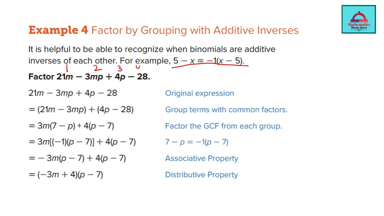 Grade 9E-M11 L5 Using the Distributive Property-Part-2: Factoring by ...