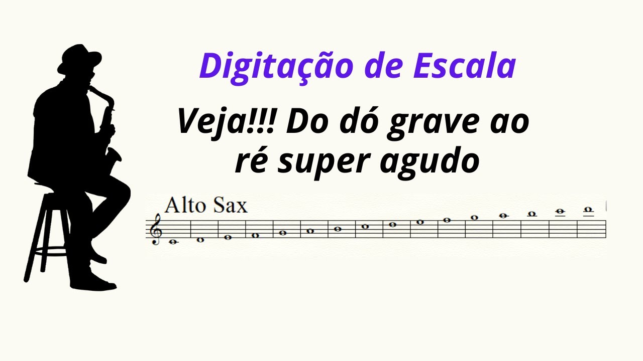 O sax do Dó grave ao Ré agudo. - YouTube