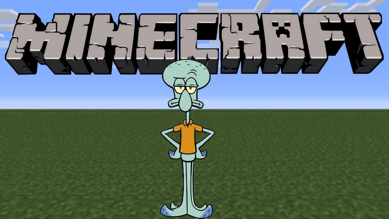 Minecraft squidward - YouTube