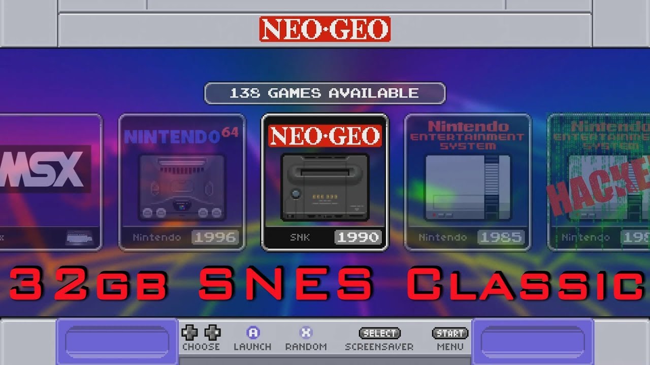 32gb SNES Classic Theme V.1.2 All The Bells & Whistles - YouTube