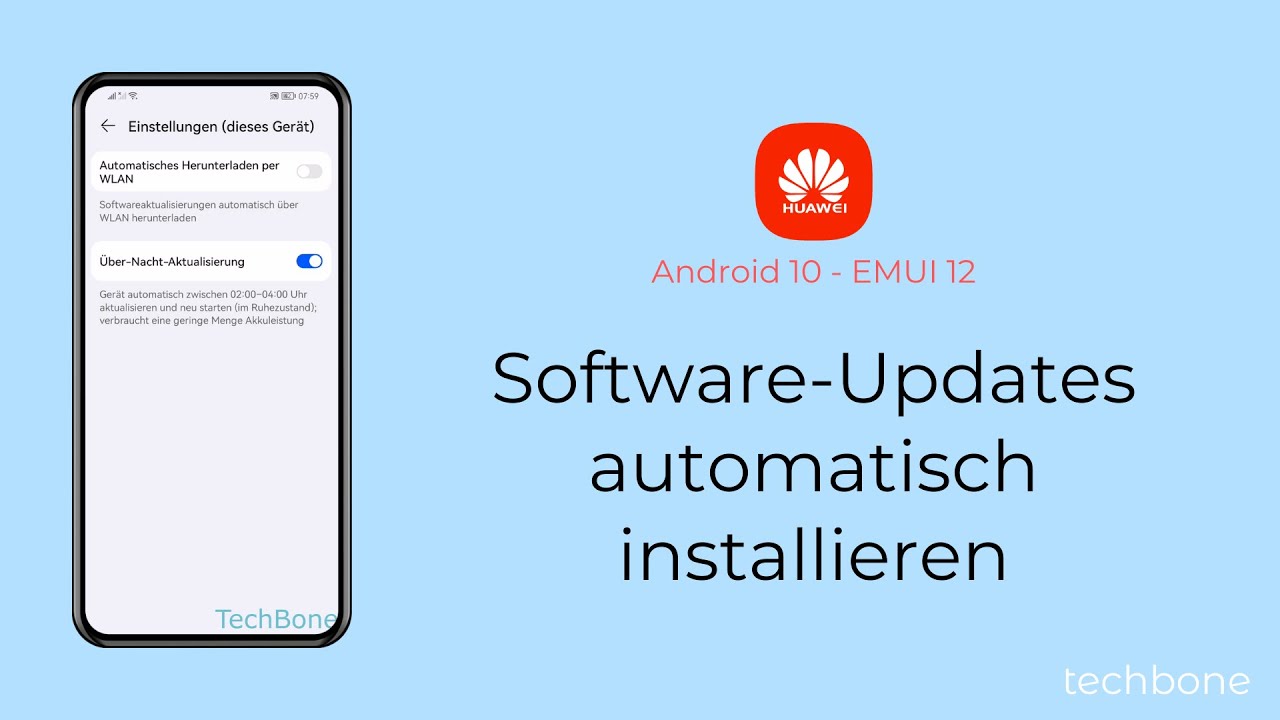 Software-Updates automatisch installieren - Huawei [Android 10 - EMUI ...