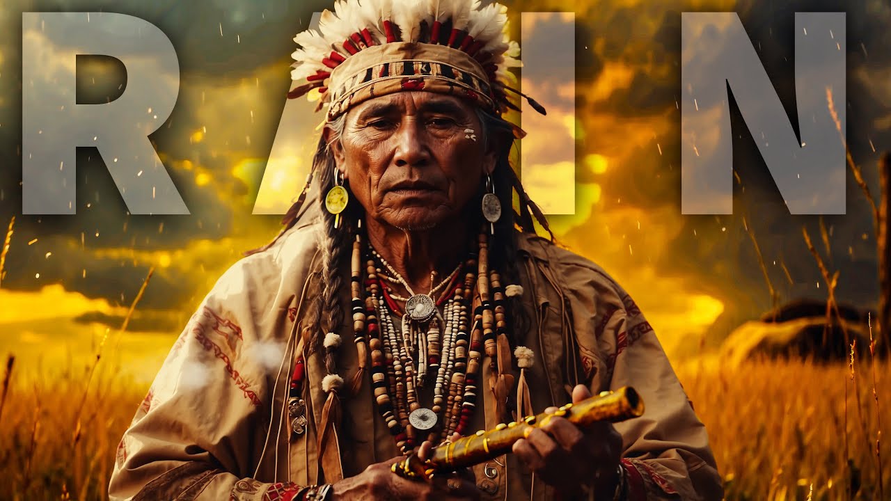 Healing Rain & Native American Flute | Meditation Music for Inner Peace ...