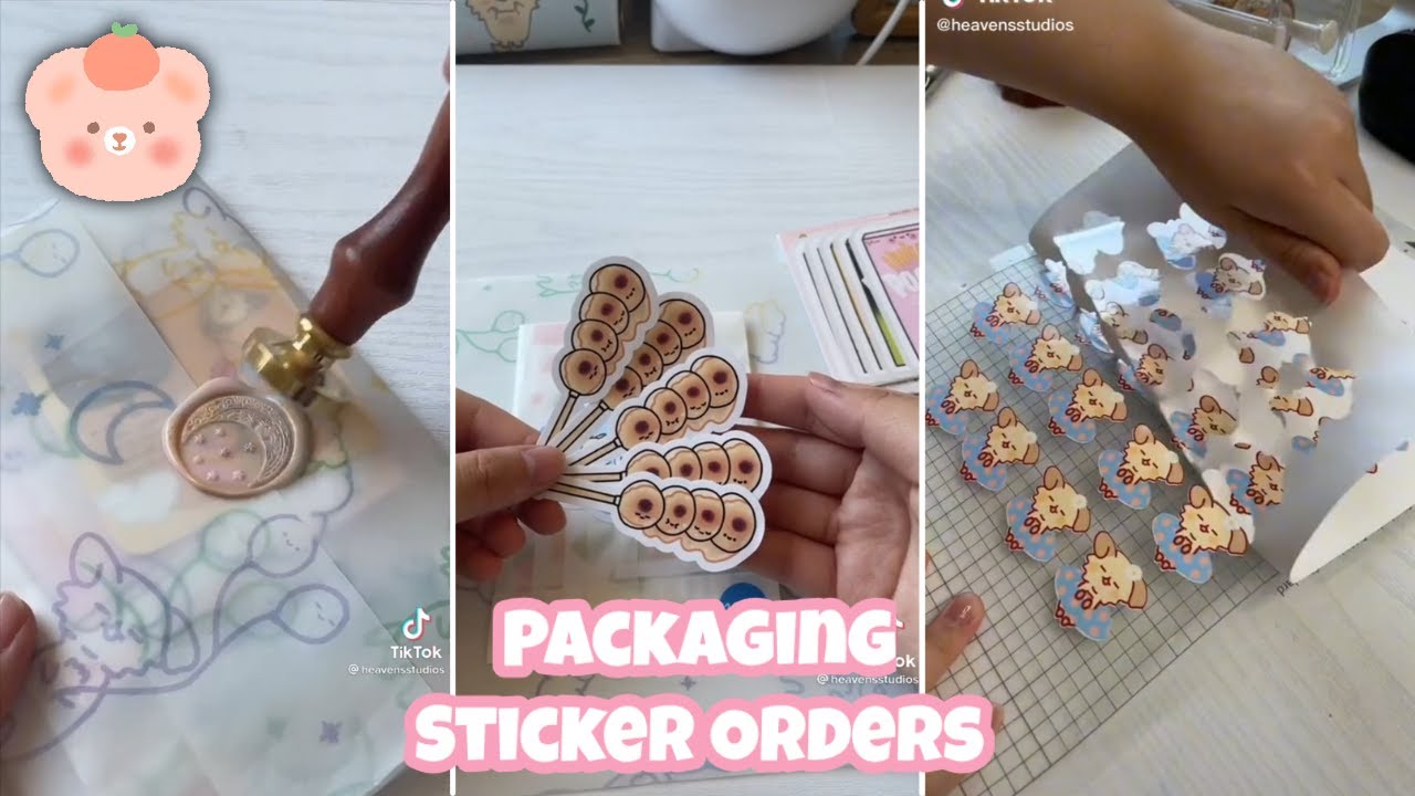 🌻Sticker Small Business| ASMR Packaging Orders🌻 - YouTube