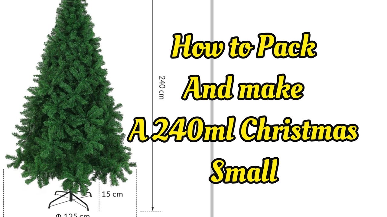 How to Pack A Huge Christmas Tree Into Its Original Box - How to Make a ...