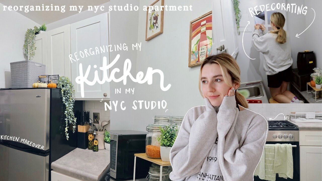 reorganizing my nyc studio apartment 01. REORGANIZE MY KITCHEN WITH ME ...