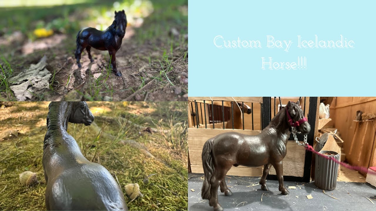 Customizing and Repainting a Bay Icelandic Horse! | Model Horse Custom ...