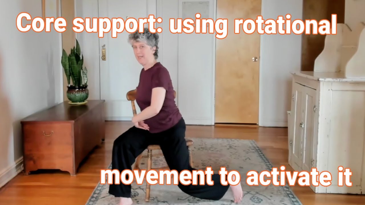 Core support: using rotational movement to activate it - YouTube