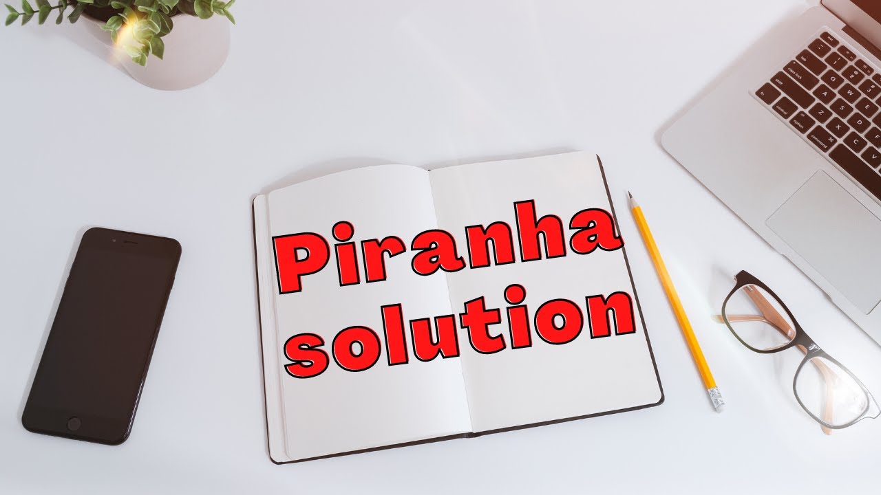 Piranha solution to clean the glass in the clean room - YouTube