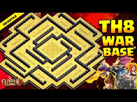 TH8 Anti 3 Star War Base 2017 | BEST | Town Hall 8 | AnTi Gowipe/Dargon ...